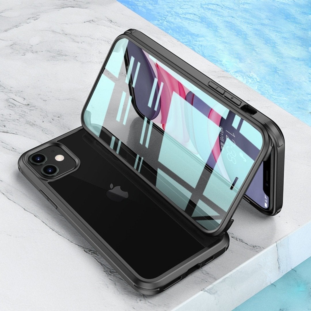 iPhone 12 Pro (Front+Back) Hybrid Design Fiber Case – The CaseKart